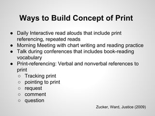 Session 3 emergent readers concept of print 2014 Sample | PDF | Early ...