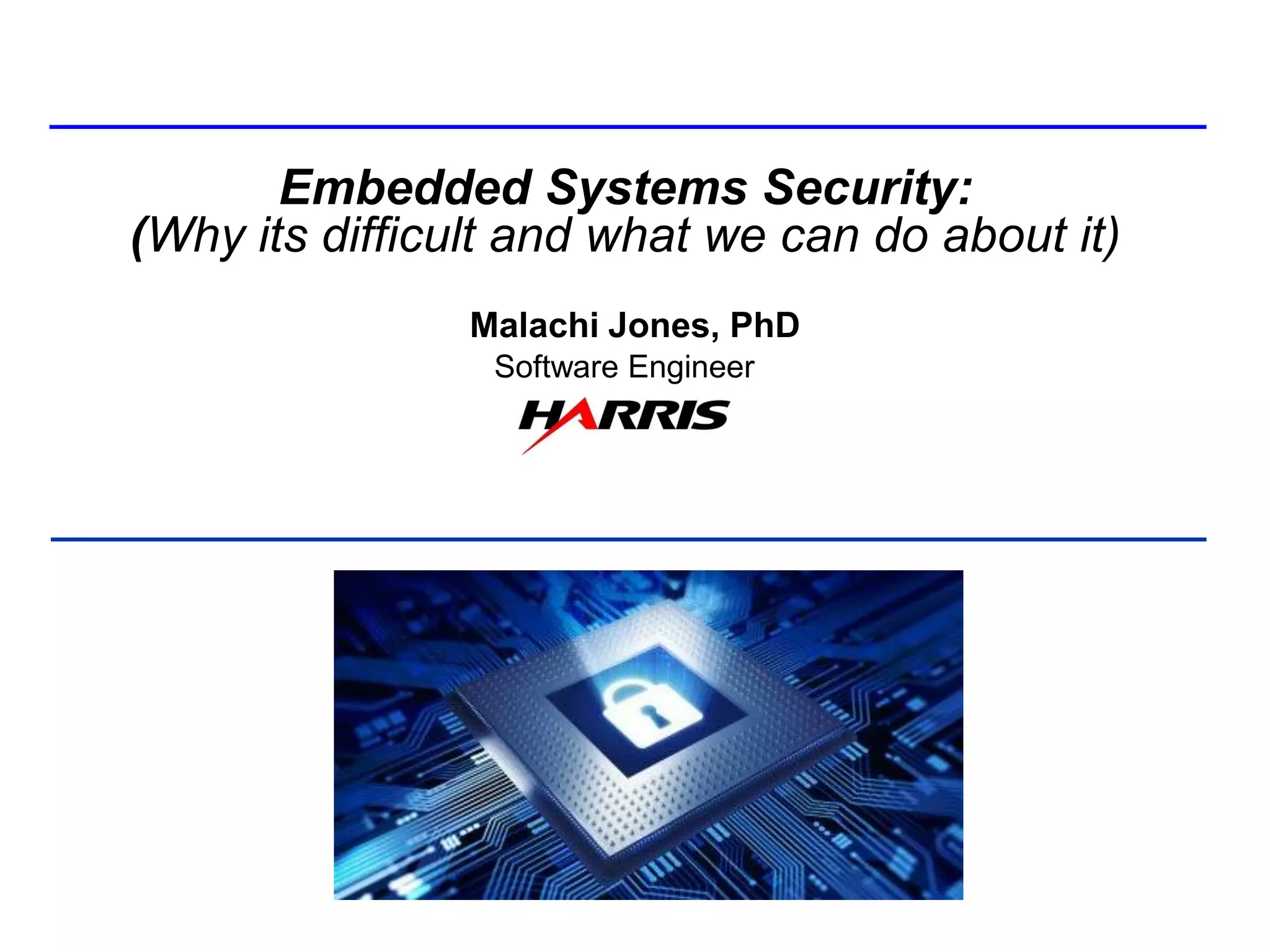 Embedded Systems Security | PDF