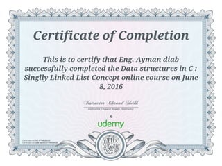 Data structures in C Singlly Linked List Concept | PPT