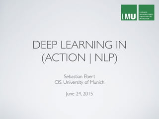 Deep Learning in Natural Language Processing | PPT