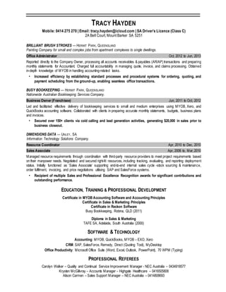 Hayden Tracy - Resume - referees | DOCX