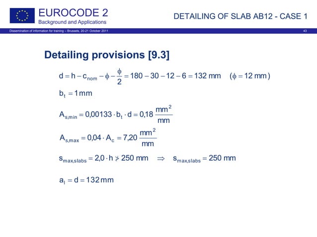 Anchorage and lap splicing Detailing of slabs, columns, beams, footings ...