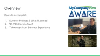 Internship Presentation | PPT