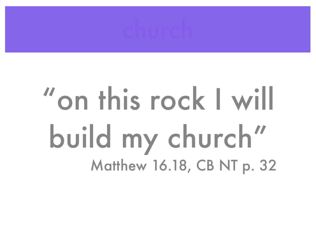 "I Will Build My Church" | PDF