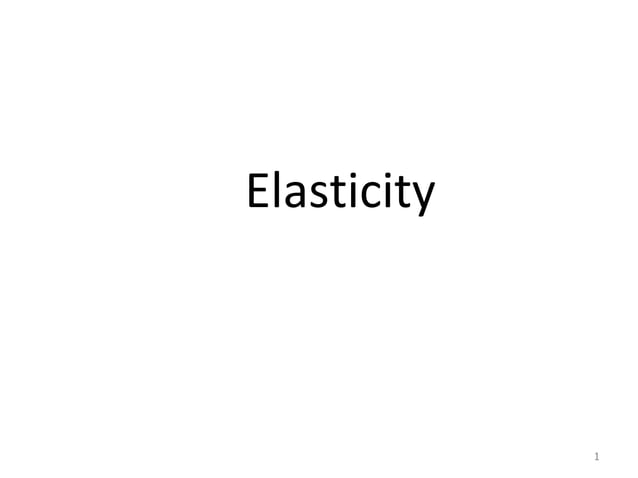 Business Economics 05 Elasticity | PPT
