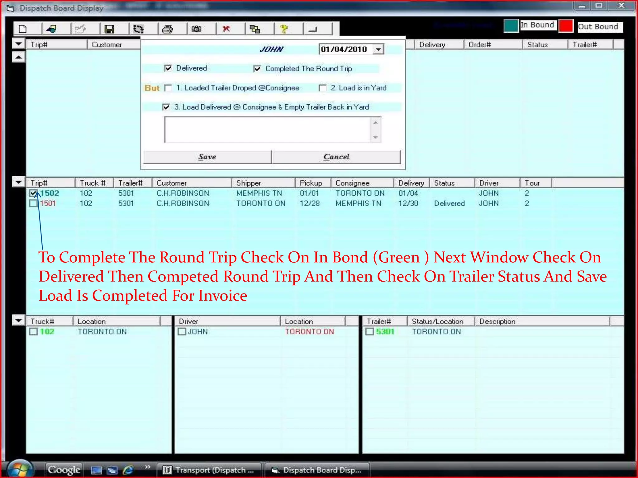 05 Electronic Dispatch Board How To Dispatch To Truck | PPT