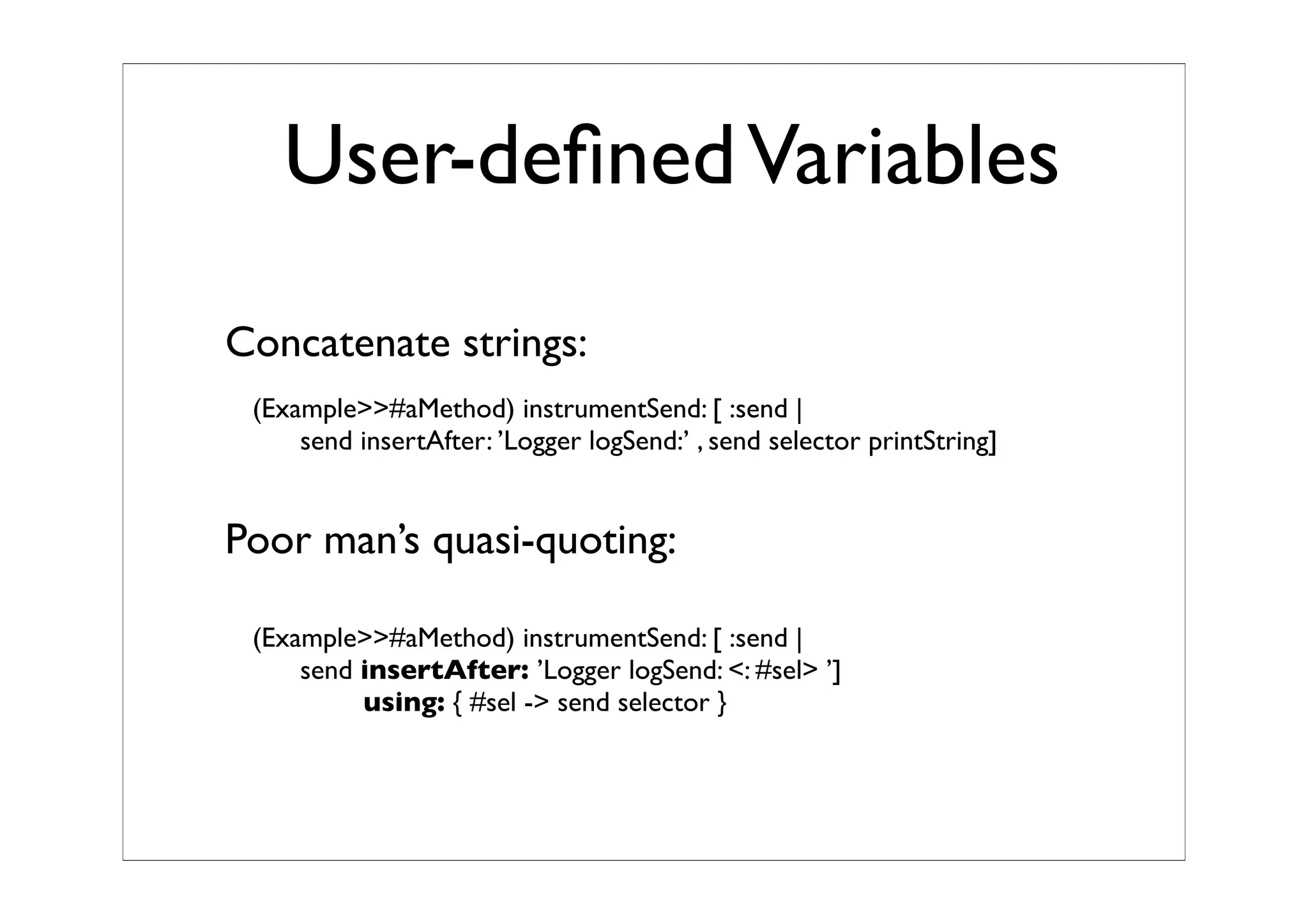 Runtime Bytecode Transformation for Smalltalk | PDF