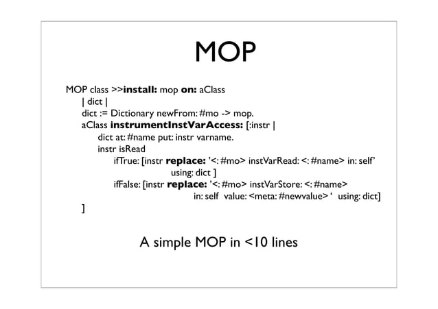 Runtime Bytecode Transformation for Smalltalk | PPT