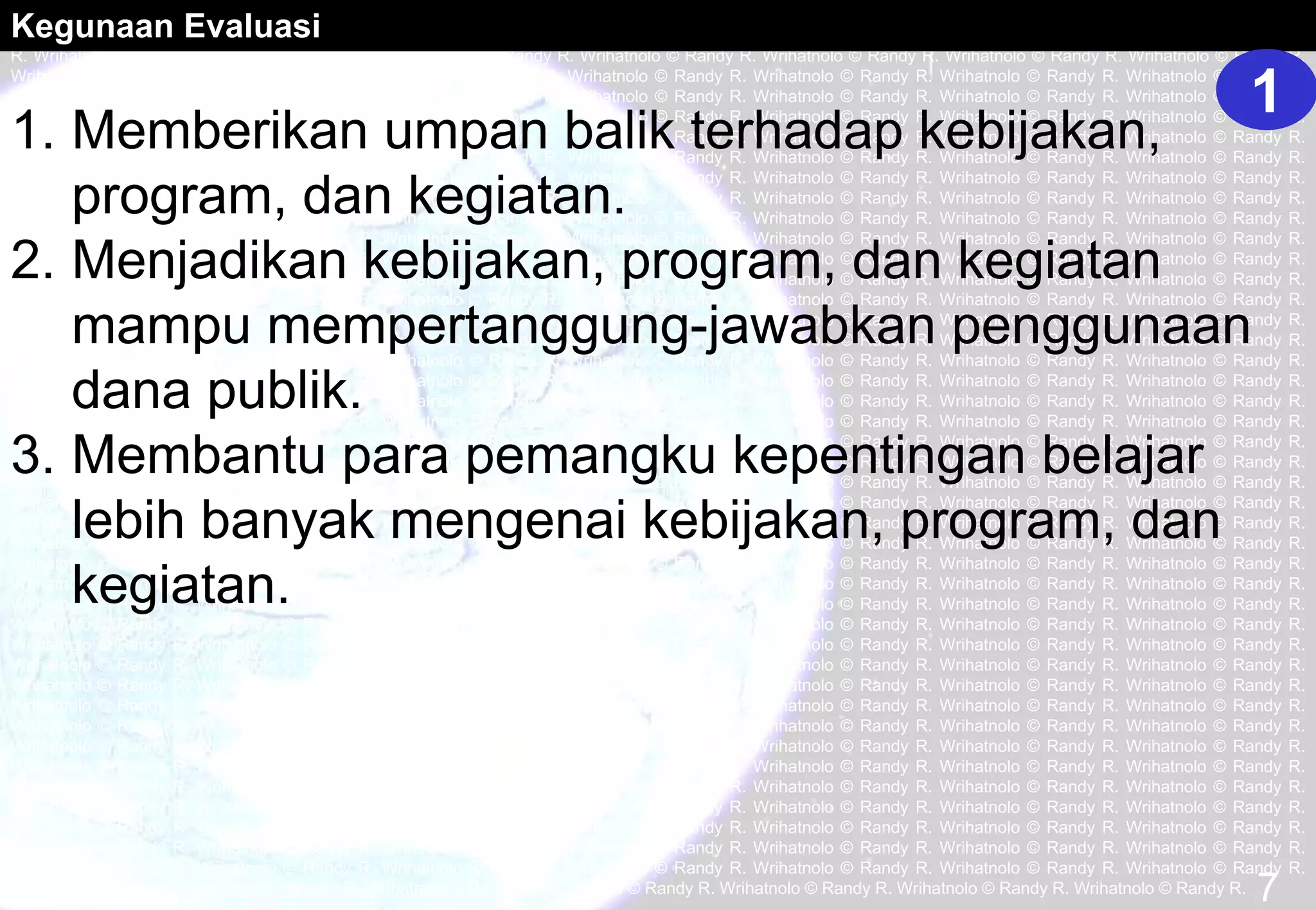 Manajemen Evaluasi Kinerja Pembangunan | PDF