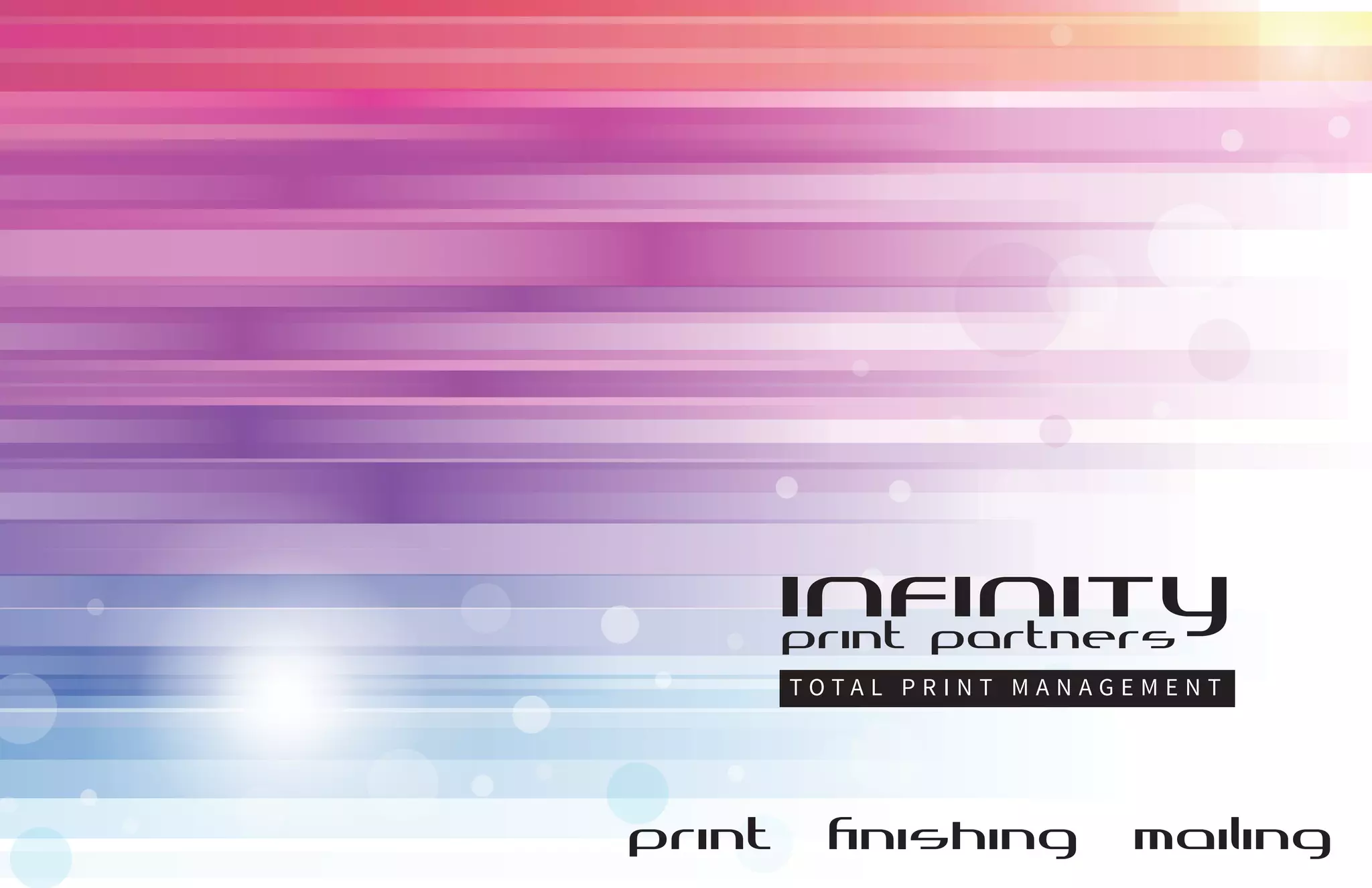 INFINITY PRINT PARTNERS CAPABILITY BOOK | PPT