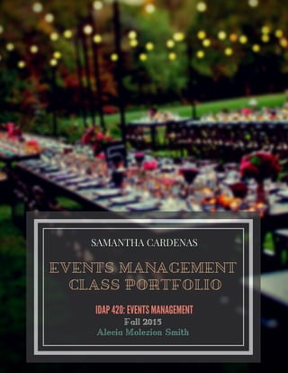 Events Management full portfolio PDF | PDF
