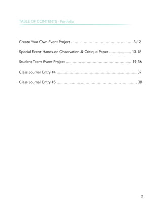 Events Management full portfolio PDF | PDF