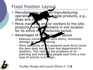 05 faciltydesignlayout | PPT