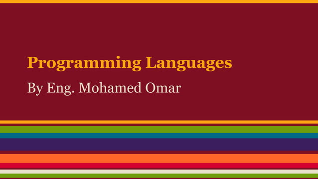 Programming Languages Pdf Programming Languages Computing
