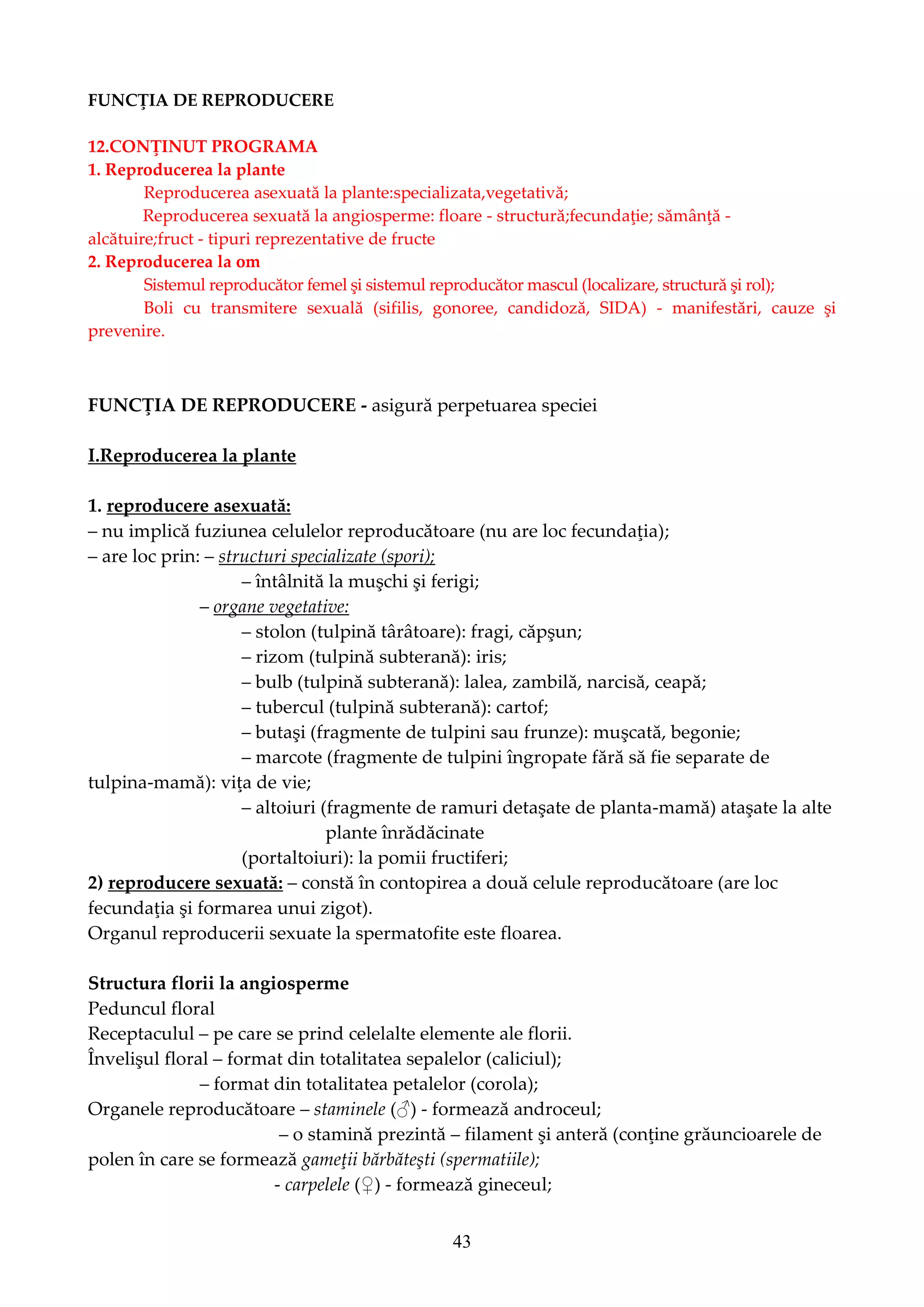 05 fise sinteza biologie vegetala si animala 2012 | PDF