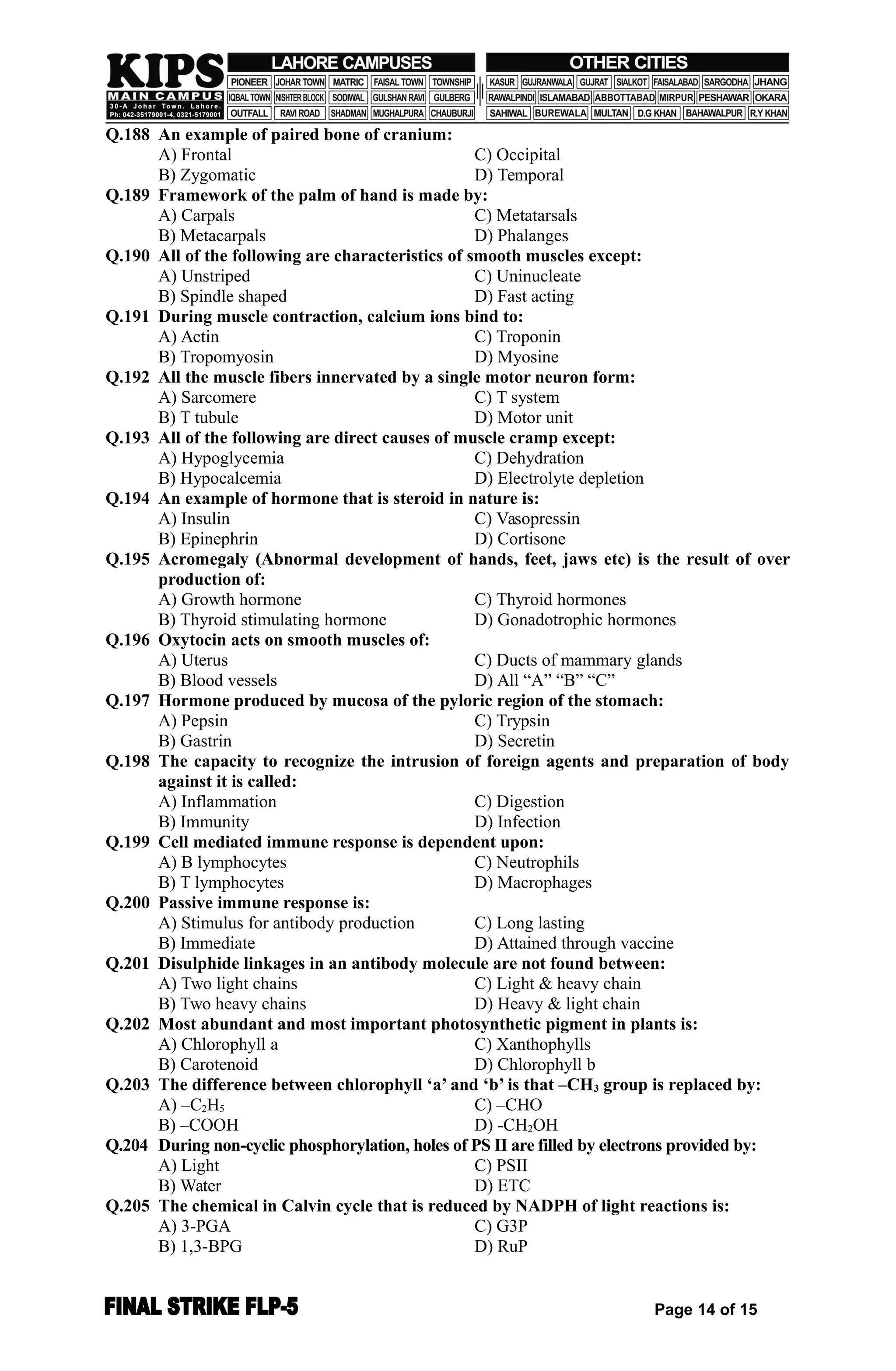 MCAT Full length paper 5-student_copy_ | PDF