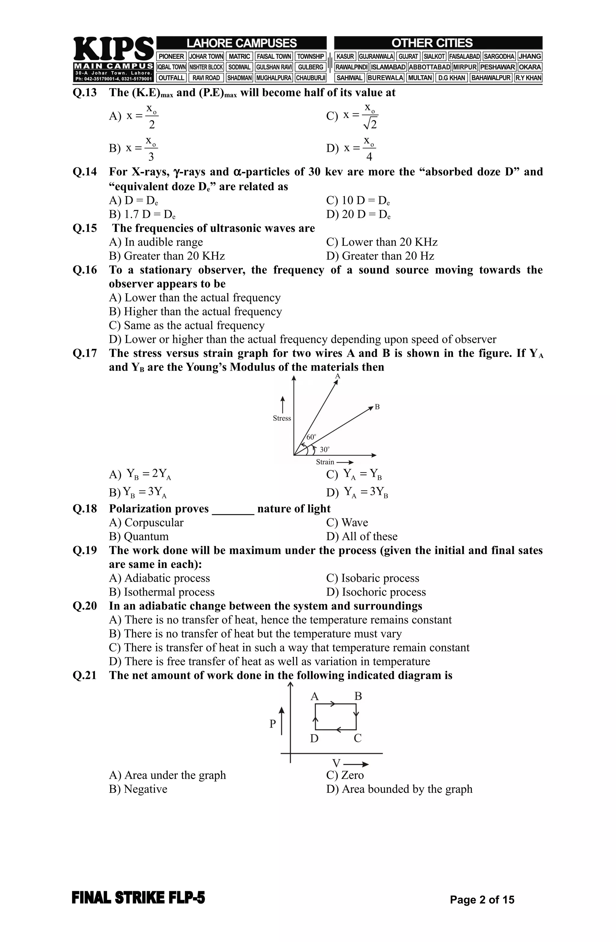 MCAT Full length paper 5-student_copy_ | PDF | Chemistry | Science