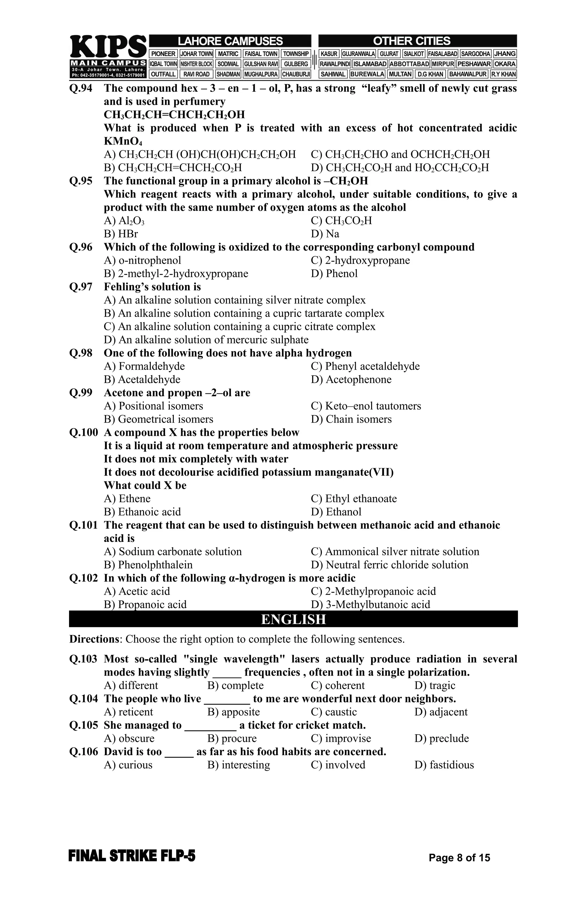MCAT Full length paper 5-student_copy_ | PDF
