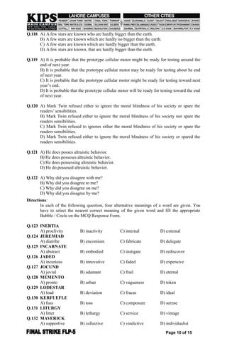 MCAT Full length paper 5-student_copy_ | PDF