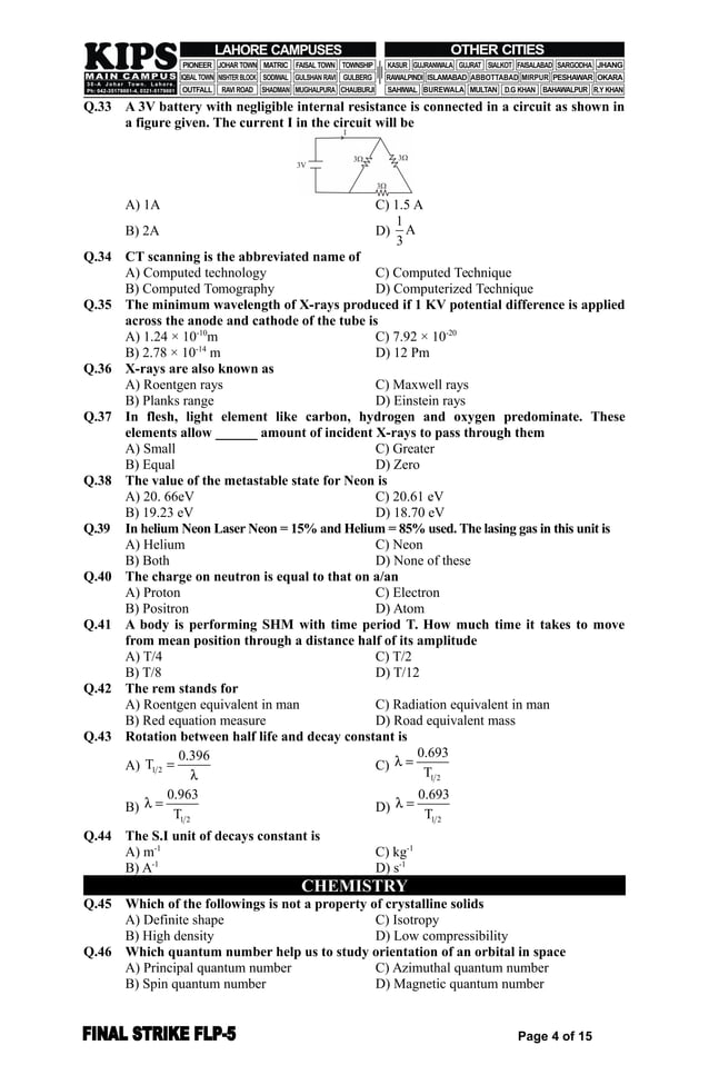 MCAT Full length paper 5-student_copy_ | PDF | Chemistry | Science