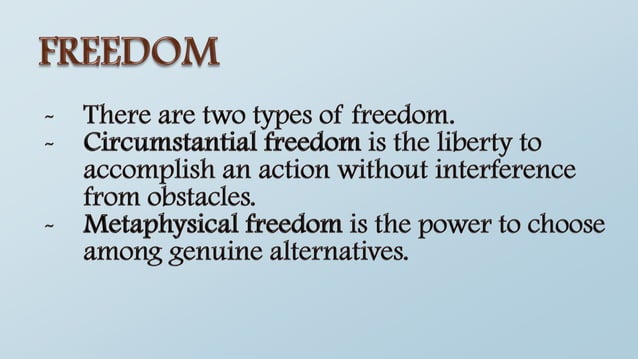 Freedom of the Human Person | PDF