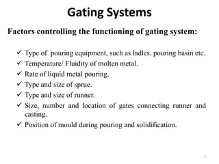 05) Gating System in CAsting of Materials | PDF