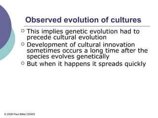 05 genetic v cultural_evo | PPT | Genetics | Science