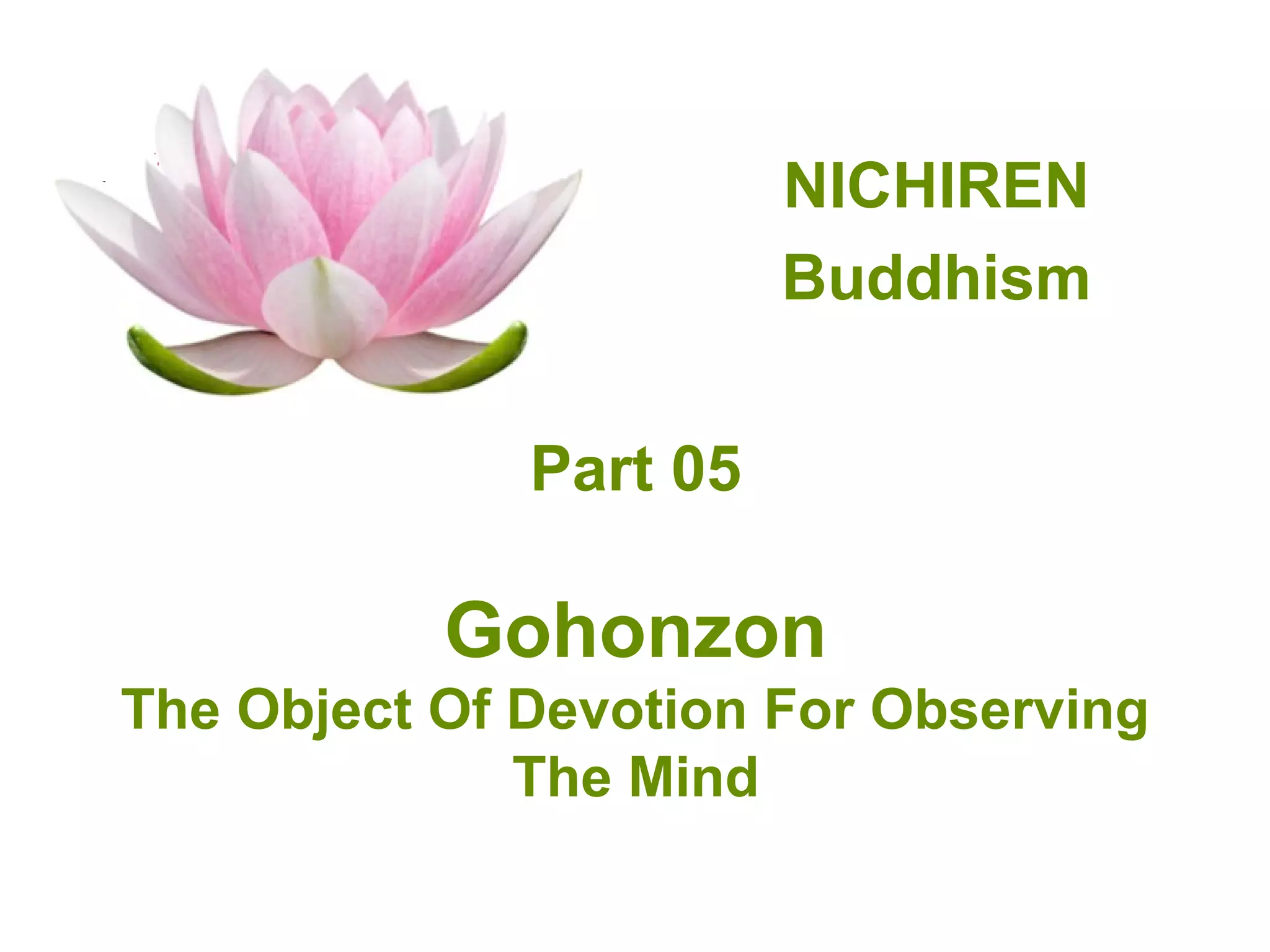 Gohonzon (Nichiren Buddhism) | PPT