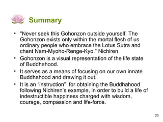 Gohonzon (Nichiren Buddhism) | PPT