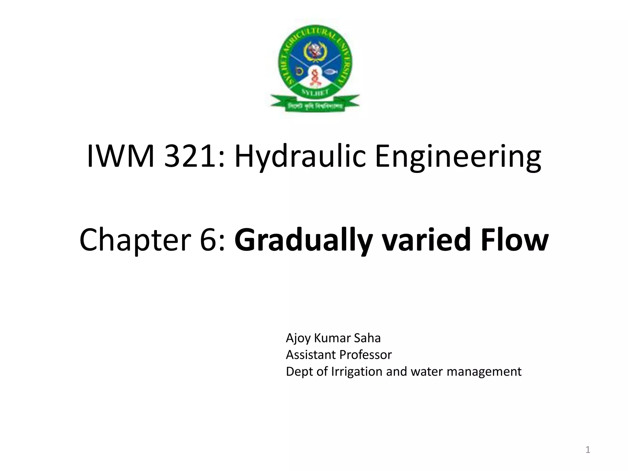 05 gradually varied flow slide | PDF