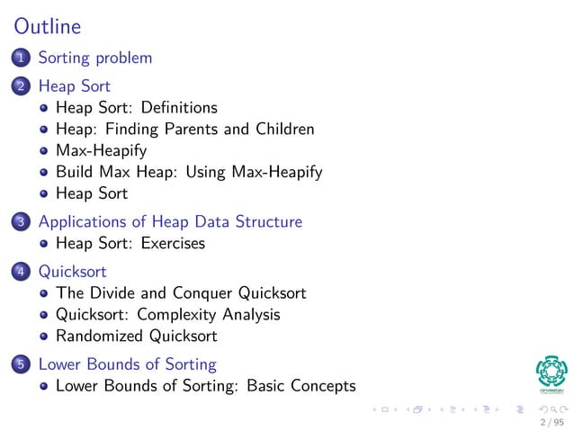 05 Analysis Of Algorithms Heap And Quick Sort Corrected Ppt