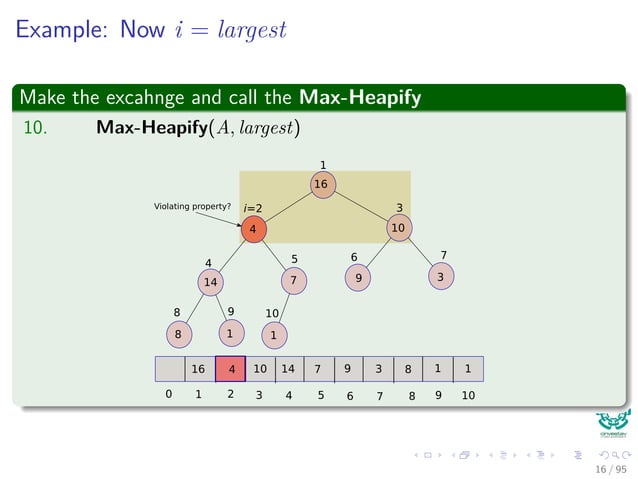 05 Analysis of Algorithms: Heap and Quick Sort - Corrected | PPT