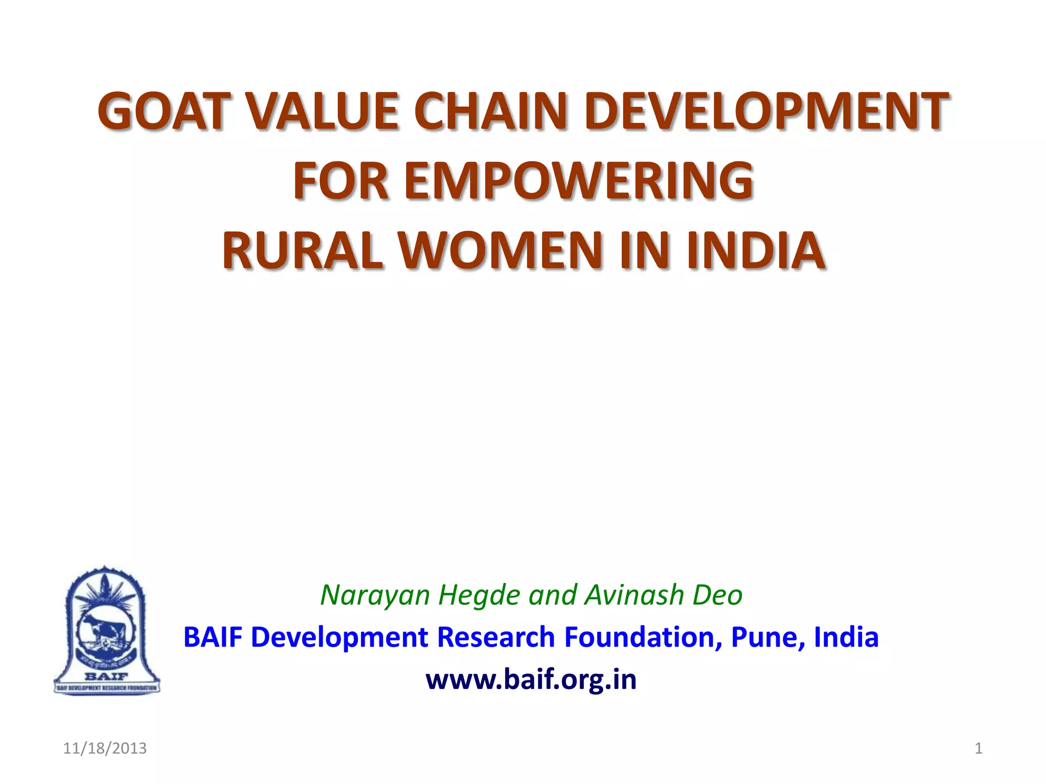 05 hegde goat _value_chain_india | PPTX