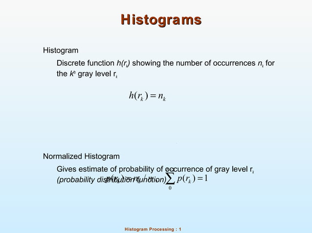 05 histogram processing DIP | PPT | Photo Editing Software | Computer ...
