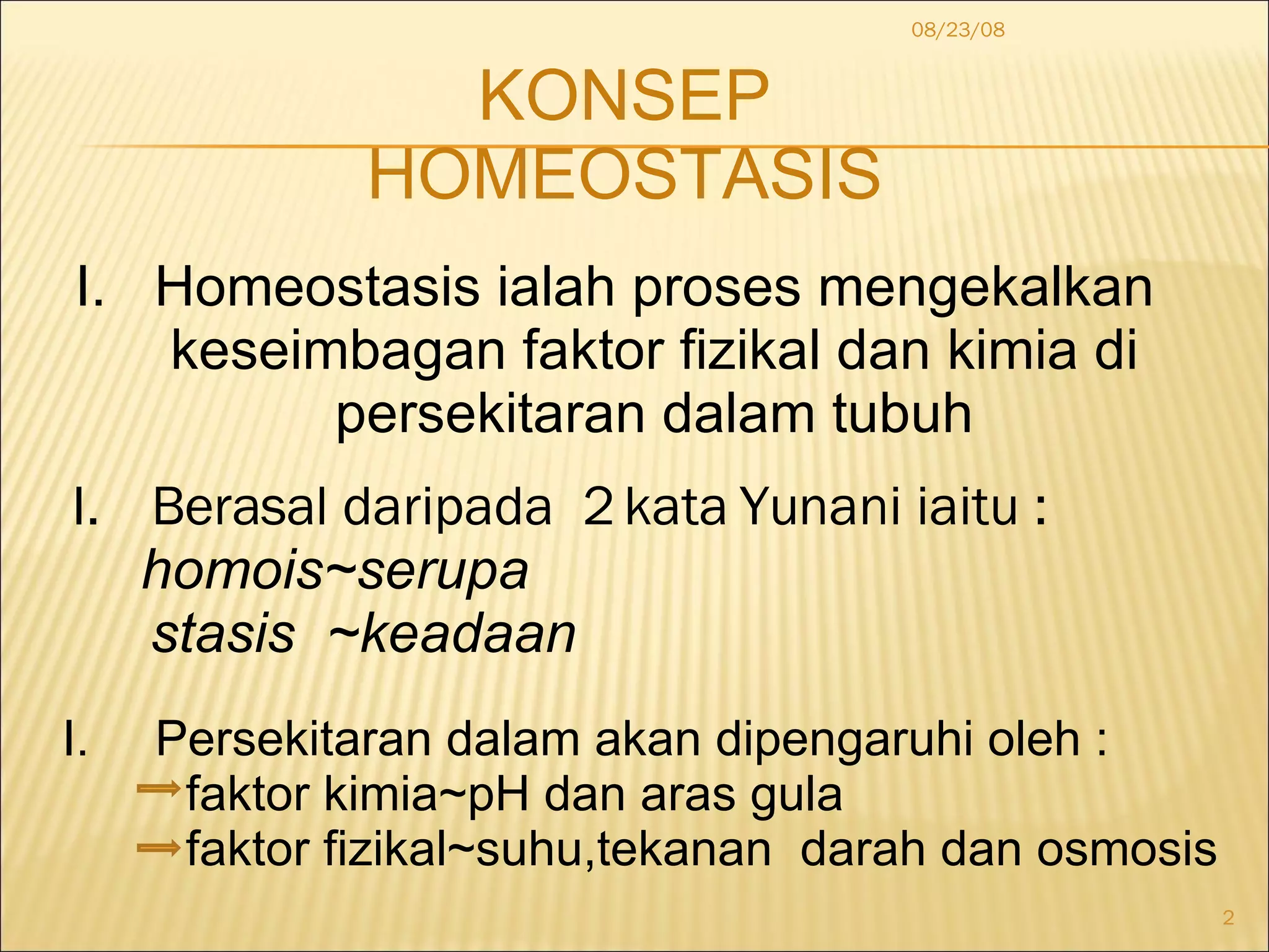 05 Homeostasis | PPT | Free Download