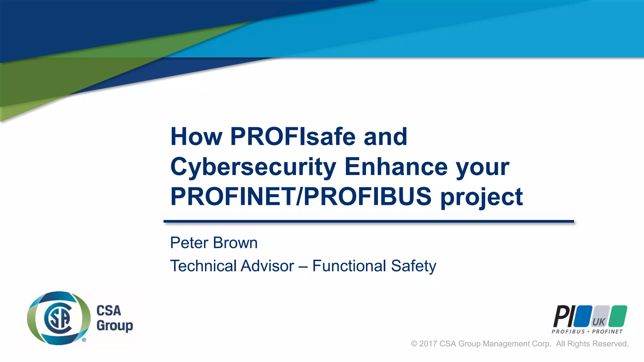 How Profisafe and cybersecurity enhance your Profinet/Profibus project ...