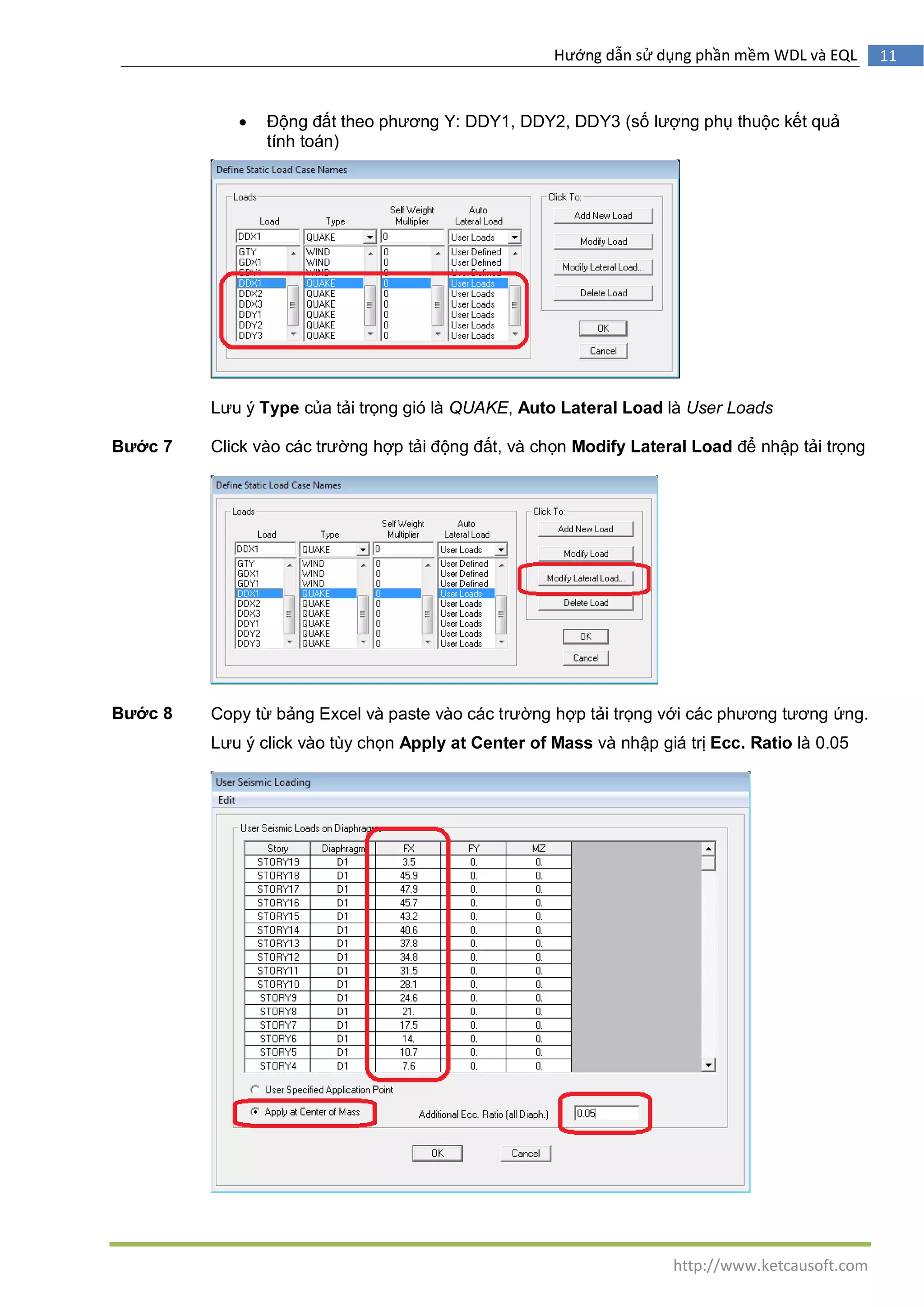 Phần mềm EQL - Tính toán tải trọng động đất | PDF