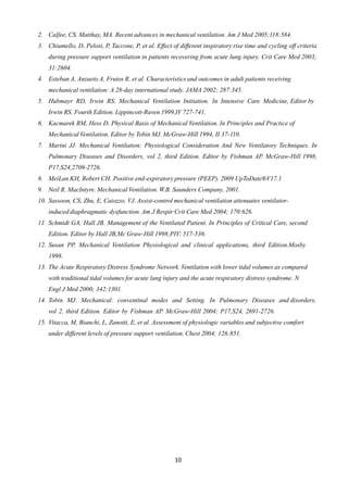 hướng dẫn chỉ định và cài đặt bước đầu thở máy | PDF