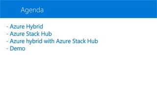 Hybrid computing Azure with Azure Stack by Atcetera // Azure Multi ...