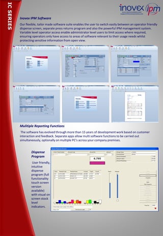 Inovex IC Series - Chemical, Paint and Ink Dispensing System | PDF
