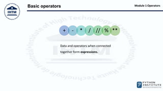 Python PCEP Operators | PPT