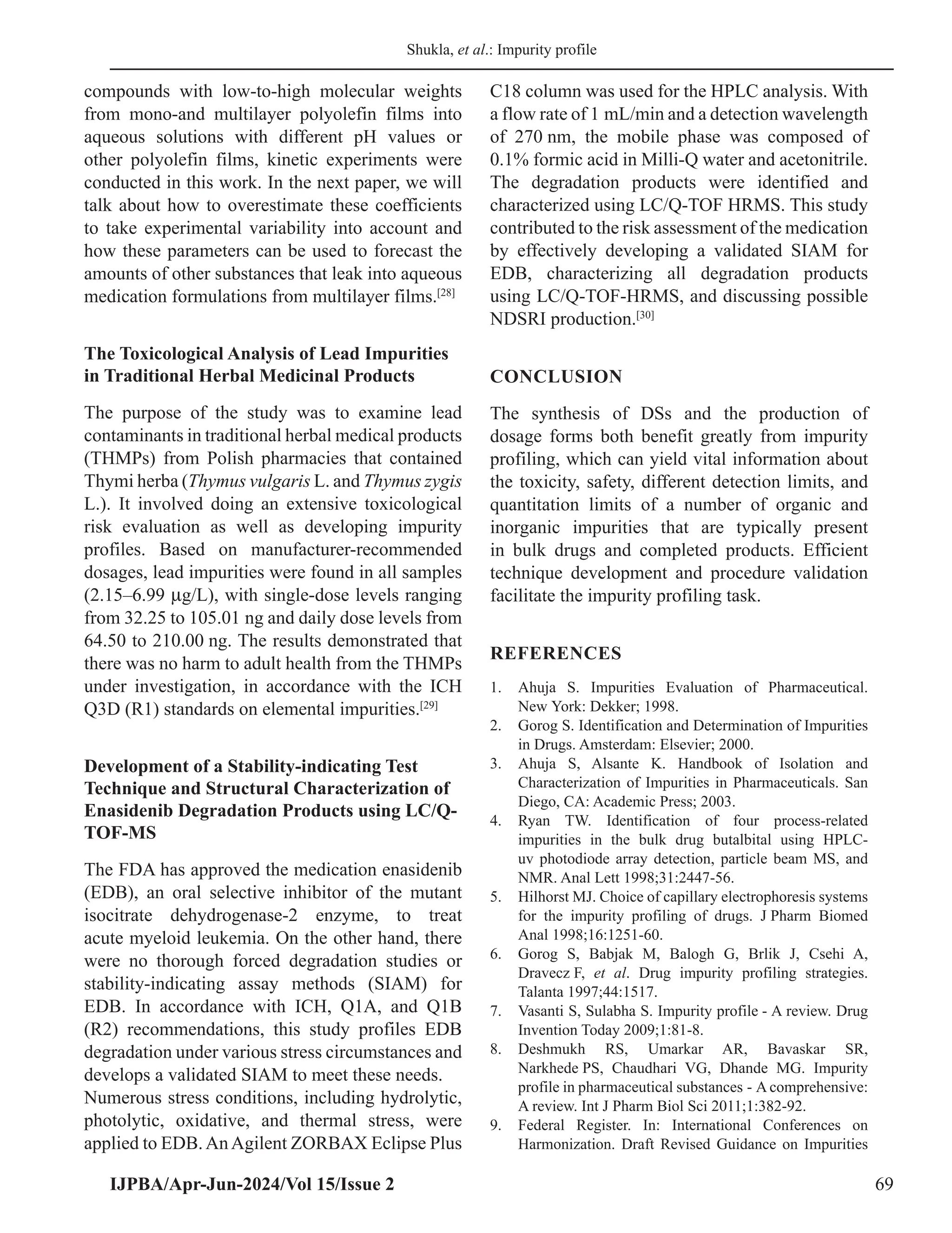 A Better Method for Pharmaceutical Quality Control for Impurity Profile Data | PDF