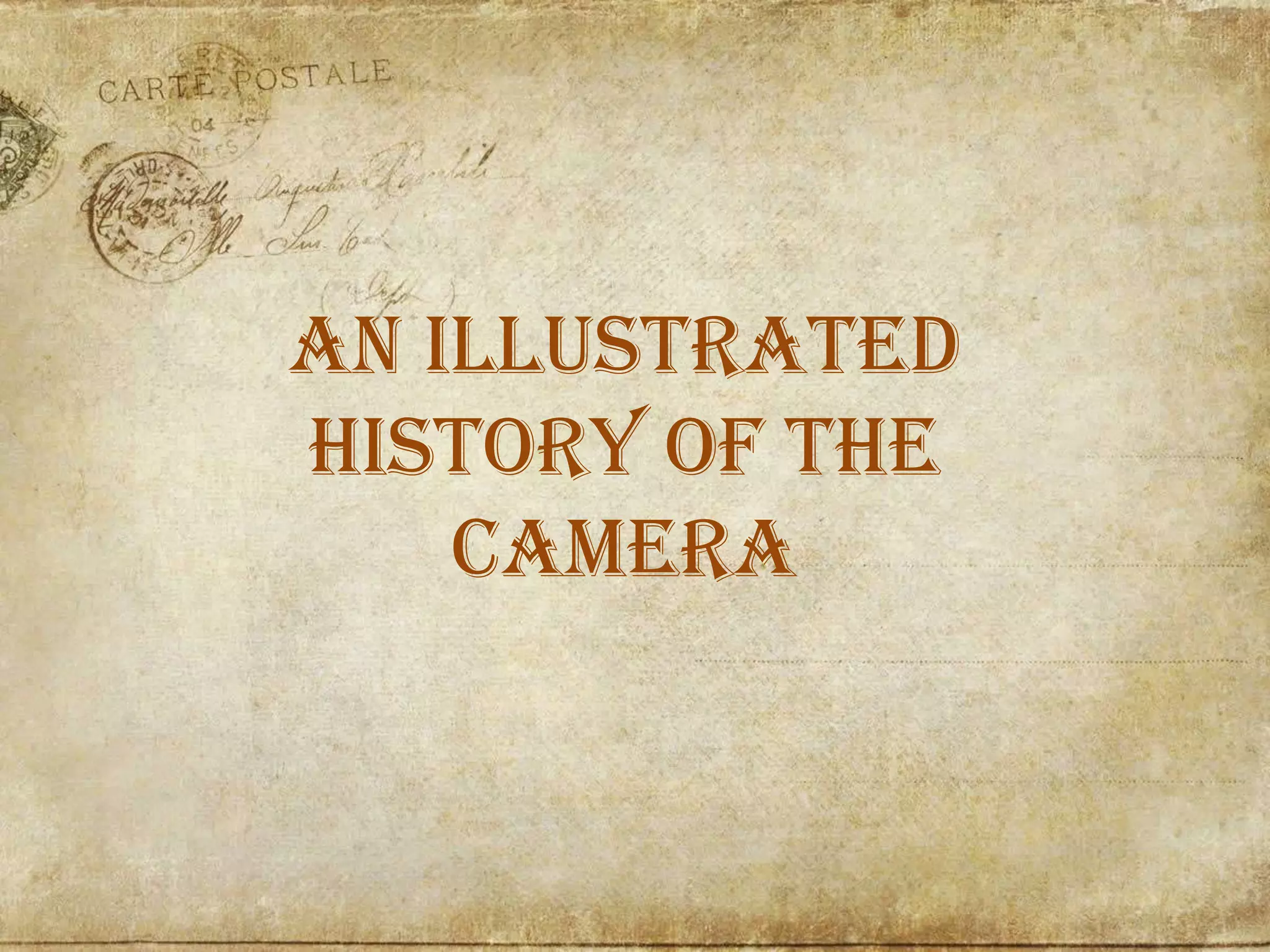 A Visual History of Digital camera | PPSX