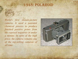 A Visual History of Digital camera | PPSX