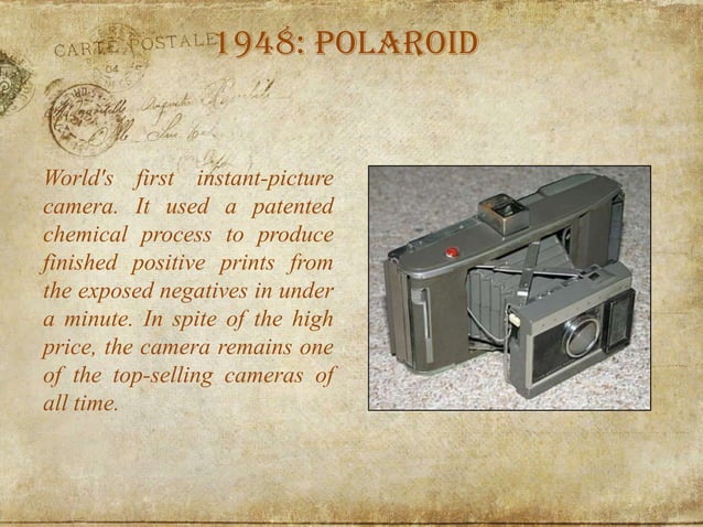 A Visual History of Digital camera | PPSX
