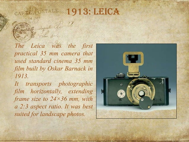 A Visual History of Digital camera | PPSX