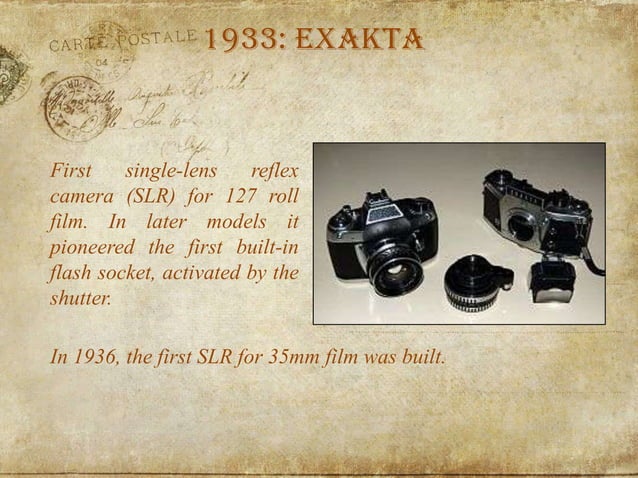 A Visual History of Digital camera | PPSX