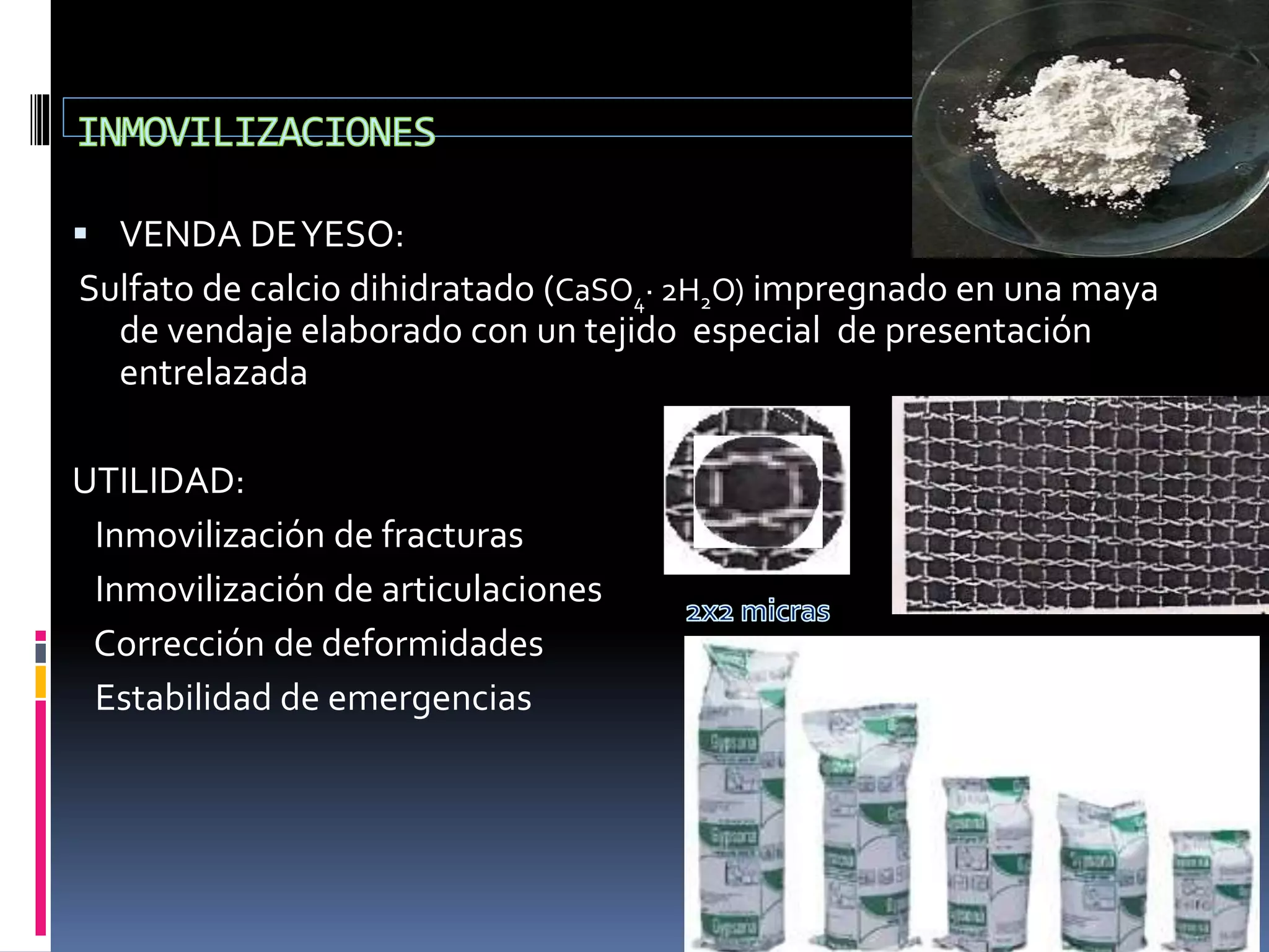 INMOVILIZACIONES LUEGO DE TRAUMATISMOS, LESIONES, ESGUINCES, TORCEDURAS ...