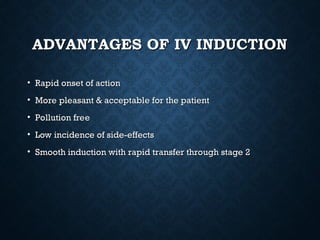 Intravenous Anaesthetic Agents,induction agents | PPT