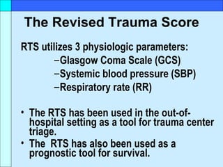 05 introduction to injury scoring systems | PPT | Death, Injury, or ...